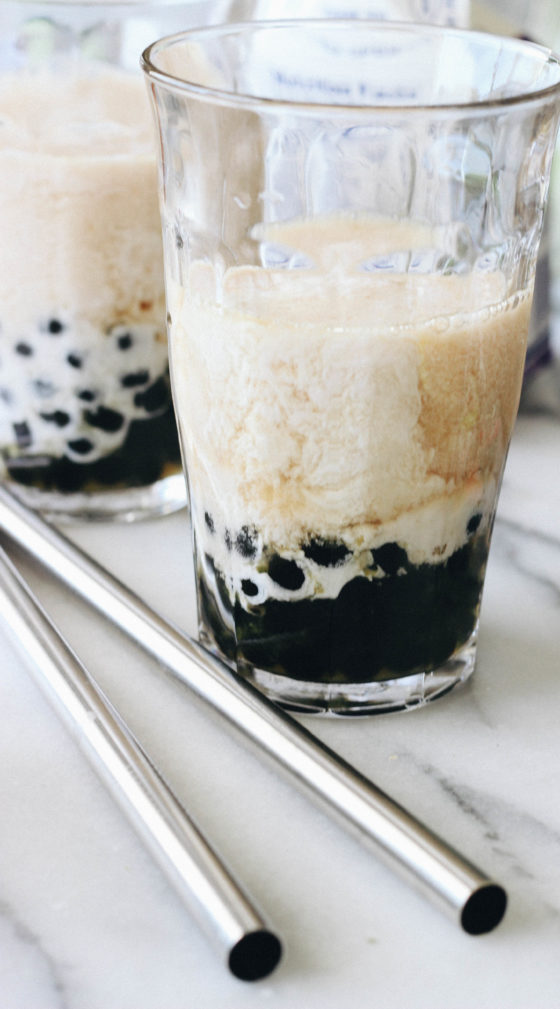 Homemade Passionfruit Boba Tea